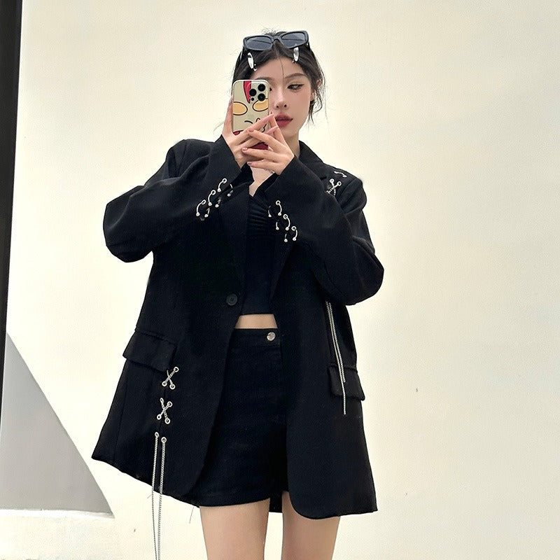 Korean Chain Cardigan Jacket | Koreanxwear – KoreanxWear