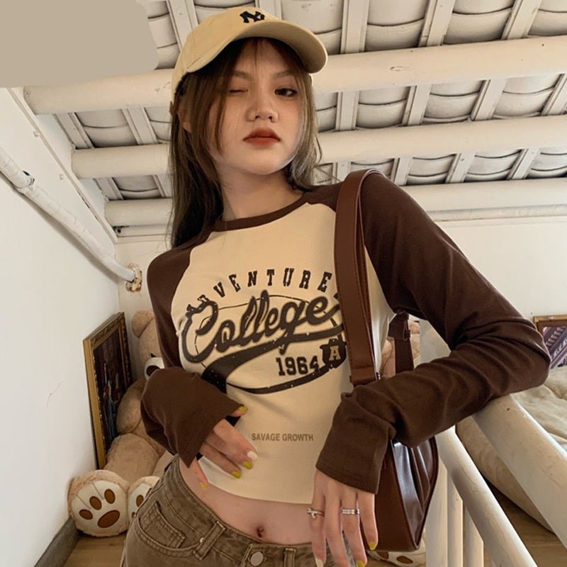 Crop top College | KoreanxWear